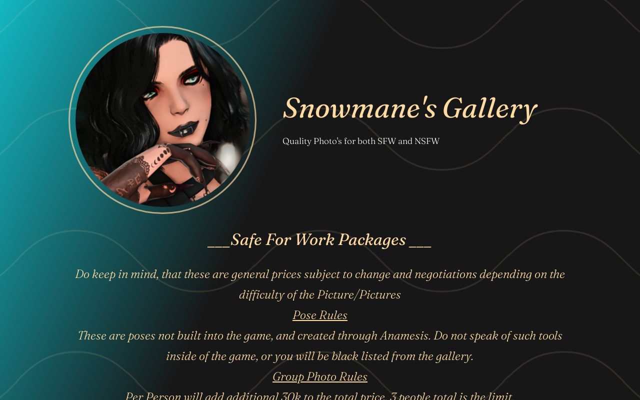 Snowmane's Gallery